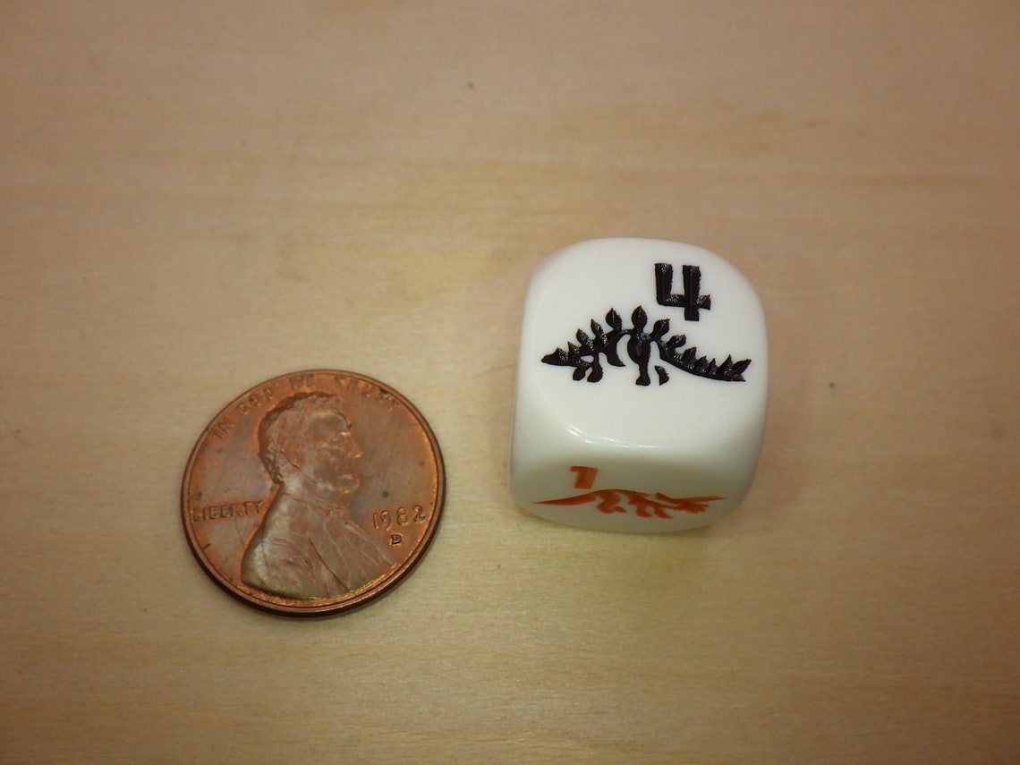 1D6 Dinosaur 16mm Six Sided Die RPG Tool Tabletop Roleplay - Etsy