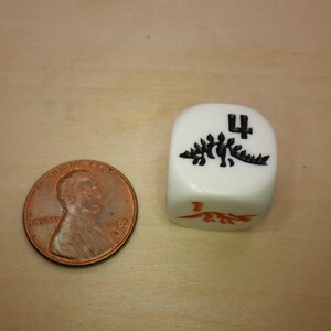 1D6 Dinosaur 16mm Six Sided Die - RPG Tool Tabletop Roleplay Games ...