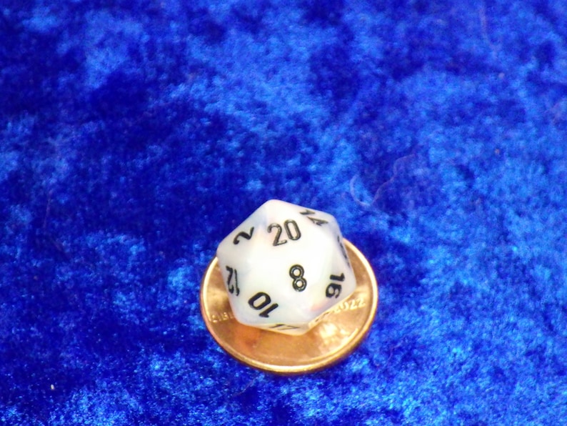 10mm Mini D20 Dice - Individual Tiny Polyhedral Die for RPG & Tabletop ...