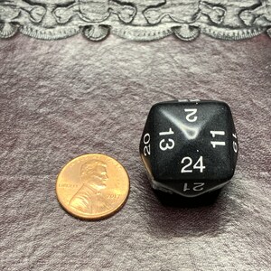 24-sided Polyhedral D24 Die | Tabletop RPG Gaming Accessory | D&D Math ...