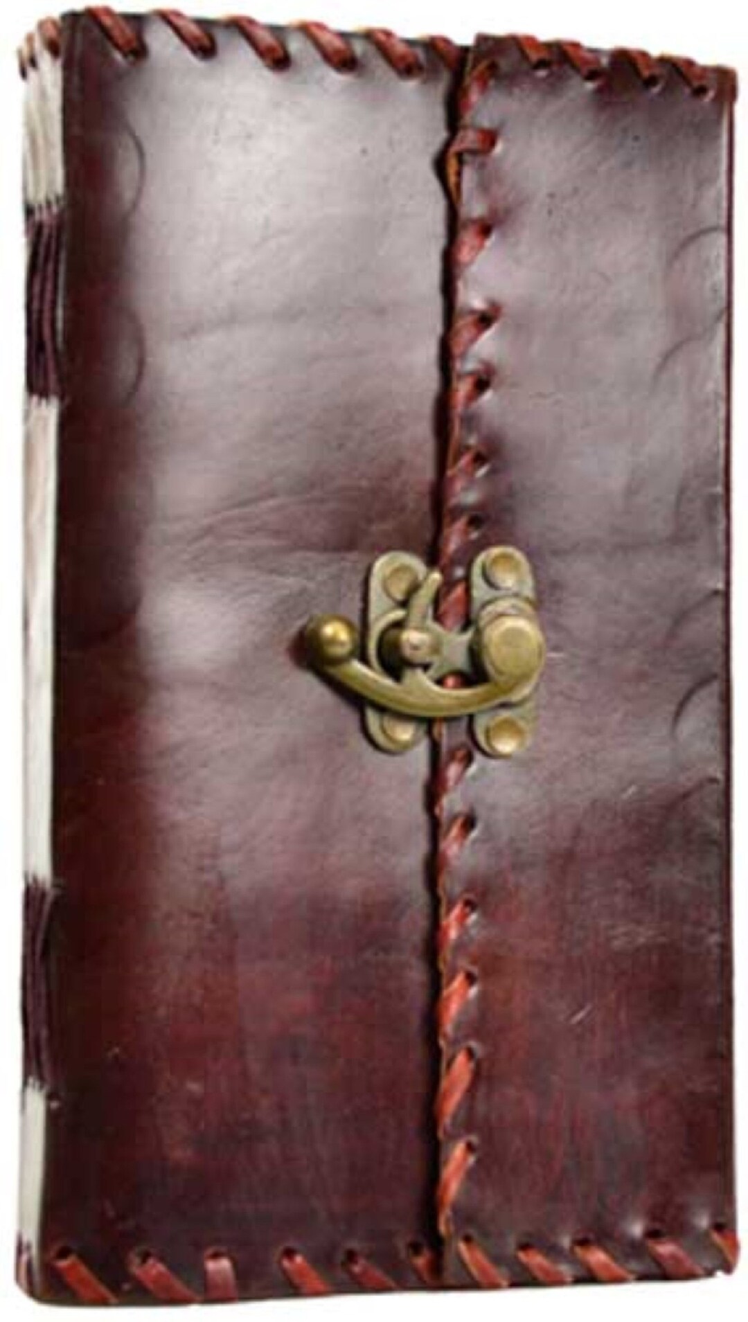 1842 Style Poetry Leather Blank Book Journal Diary Notes Pad Writing W ...