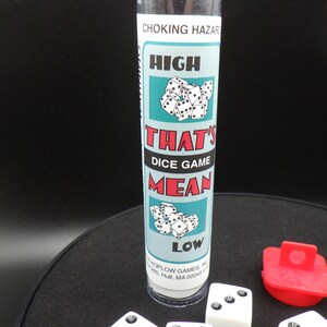 That's Mean High Low Dice Game - Instructions With 6 Dice - 6D6 - RPG ...