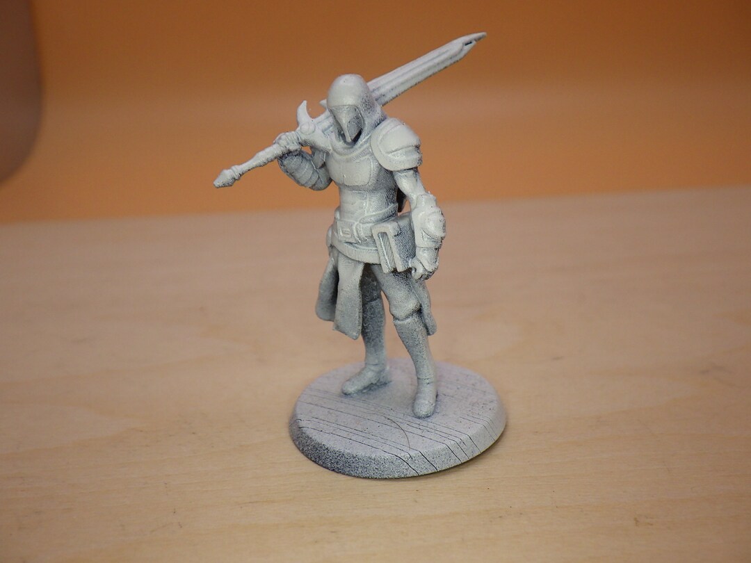 Masked Holding Book & Shoulder Slung Longsword Figure Miniature 32mm ...