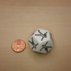 D12 Hit Location Dice Body Parts 28-30mm - Tabletop Craft Supply ...