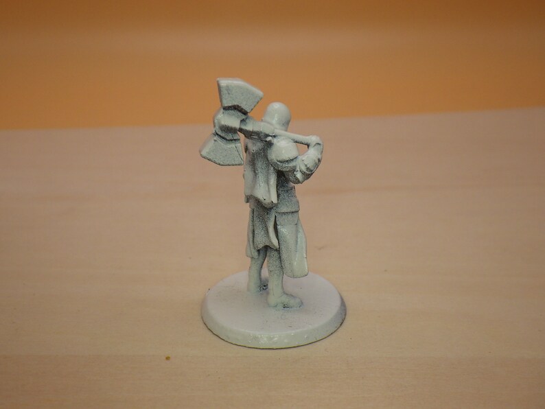 Masked Shoulder Slung Double Hammer Spell Book Figure Miniature 32mm ...