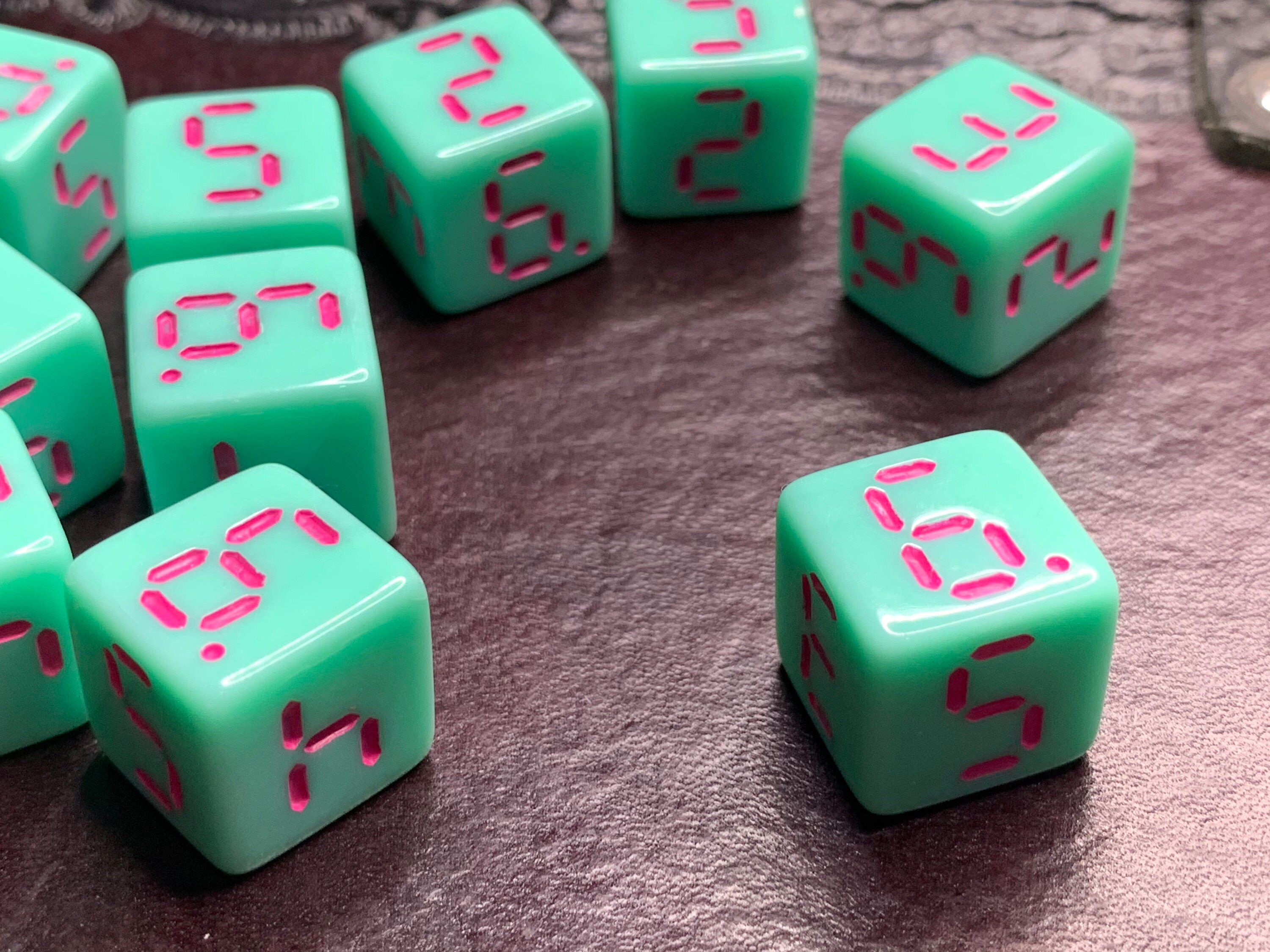 Retro Dice 12D6 twelve 6-sided lightrunner - Etsy