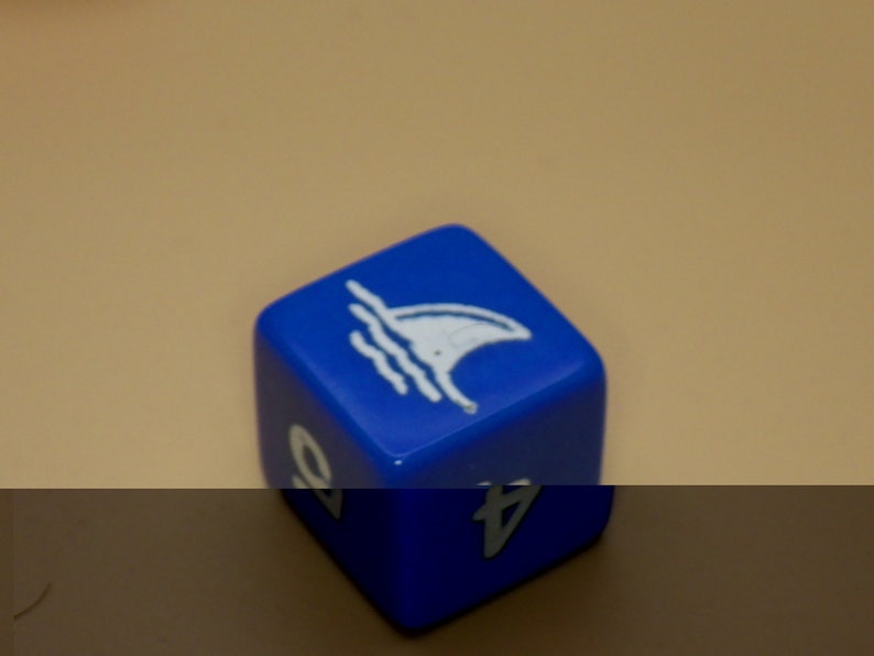 Shark Fin Custom D6 Die 16mm Six Sided RPG Tool Tabletop - Etsy