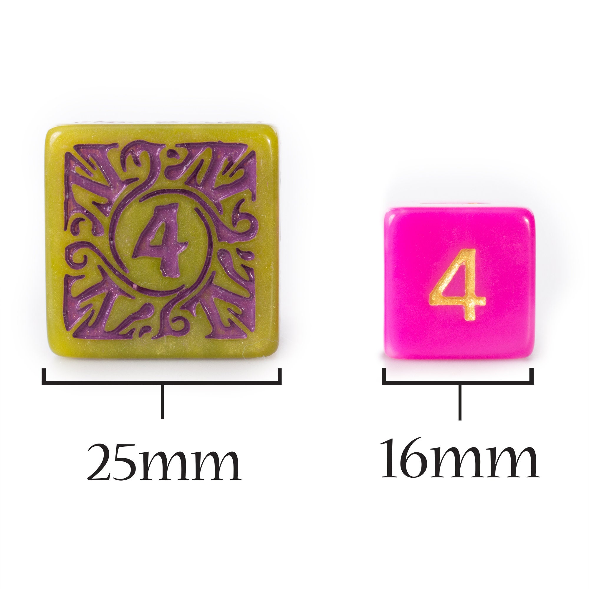 25mm Titan Dice Polyhedral Set With Box Achlys RPG Tabletop - Etsy