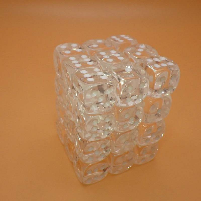 Clear Dice Set - Etsy