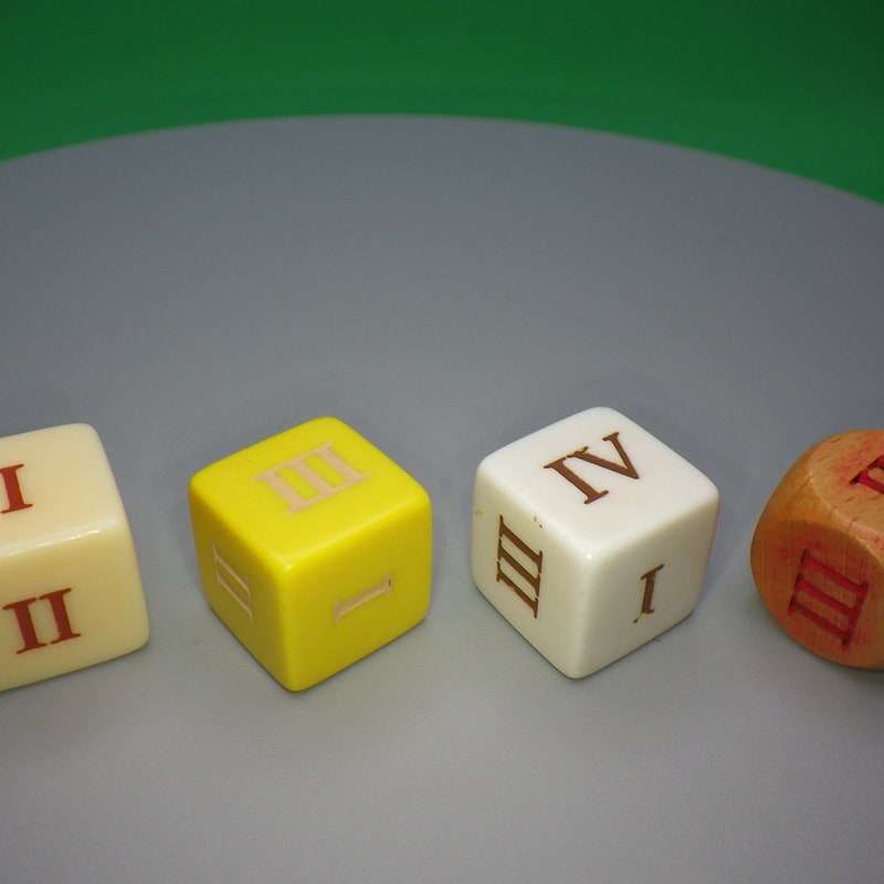 Dice Set Roman Numerals - Etsy