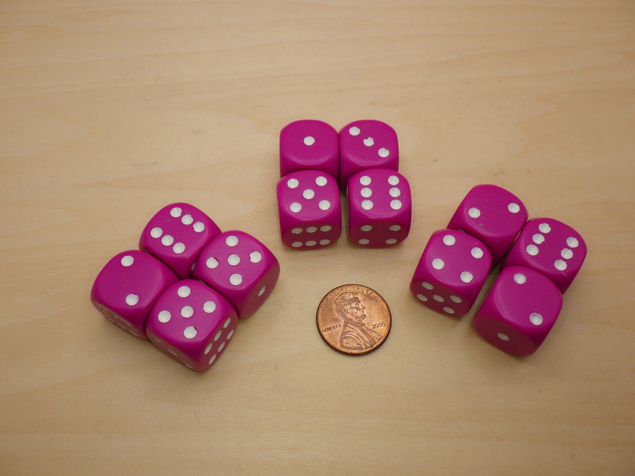 16mm 12D6 Dice Block - Lt Purple W/ White -tool Tabletop Roleplay Games ...