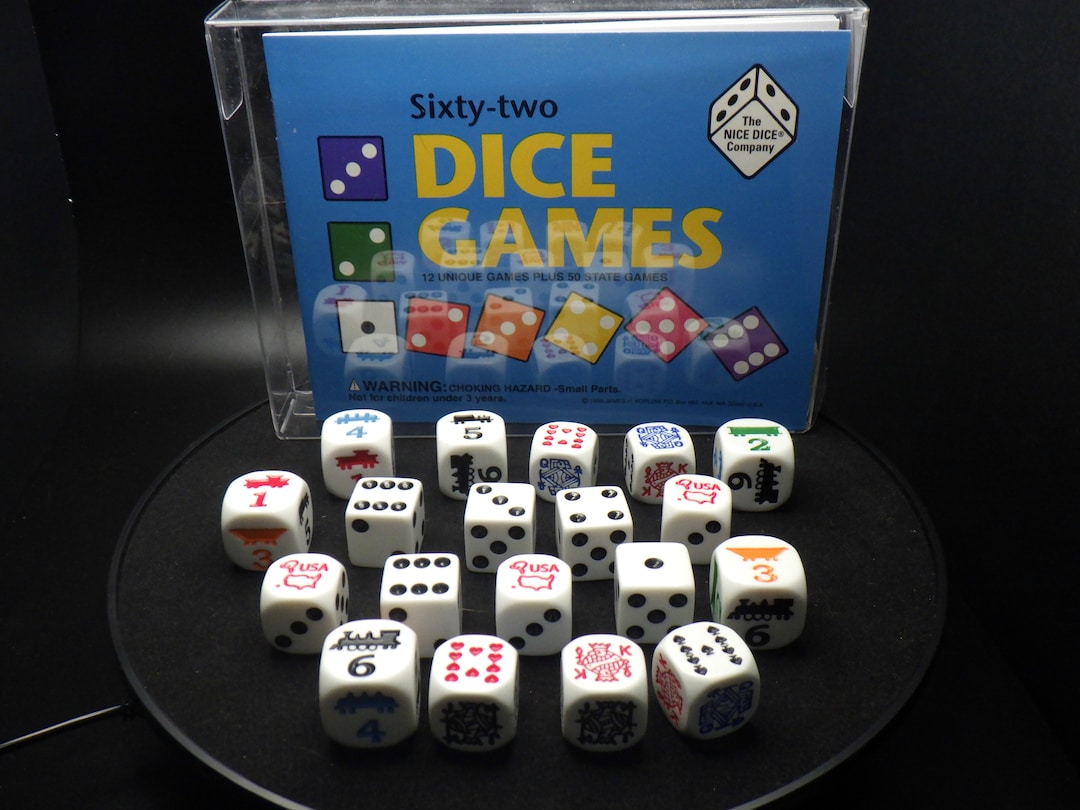 62 Dice Games - Instructions With Dice Tabletop Gaming - D6 RPG ...