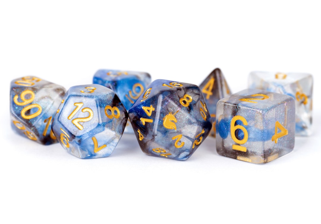 Unicorn Arctic Storm 16mm Poly Dice Set RPG Tabletop Gaming Roleplay - Etsy
