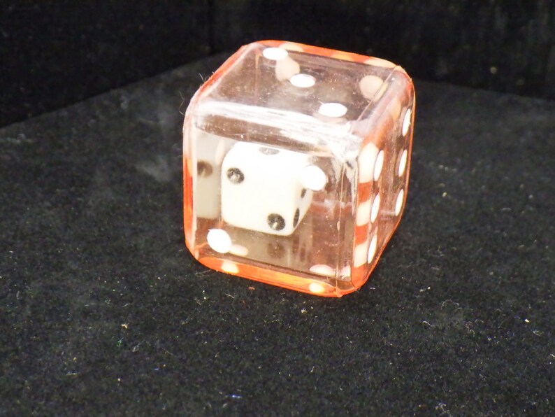 Double D6 2D6 Small Six in Large Transparent Six Die - Etsy