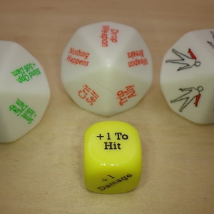 RPG Critical Hit and Fumble Dice Tabletop Gaming Game Roll Random ...