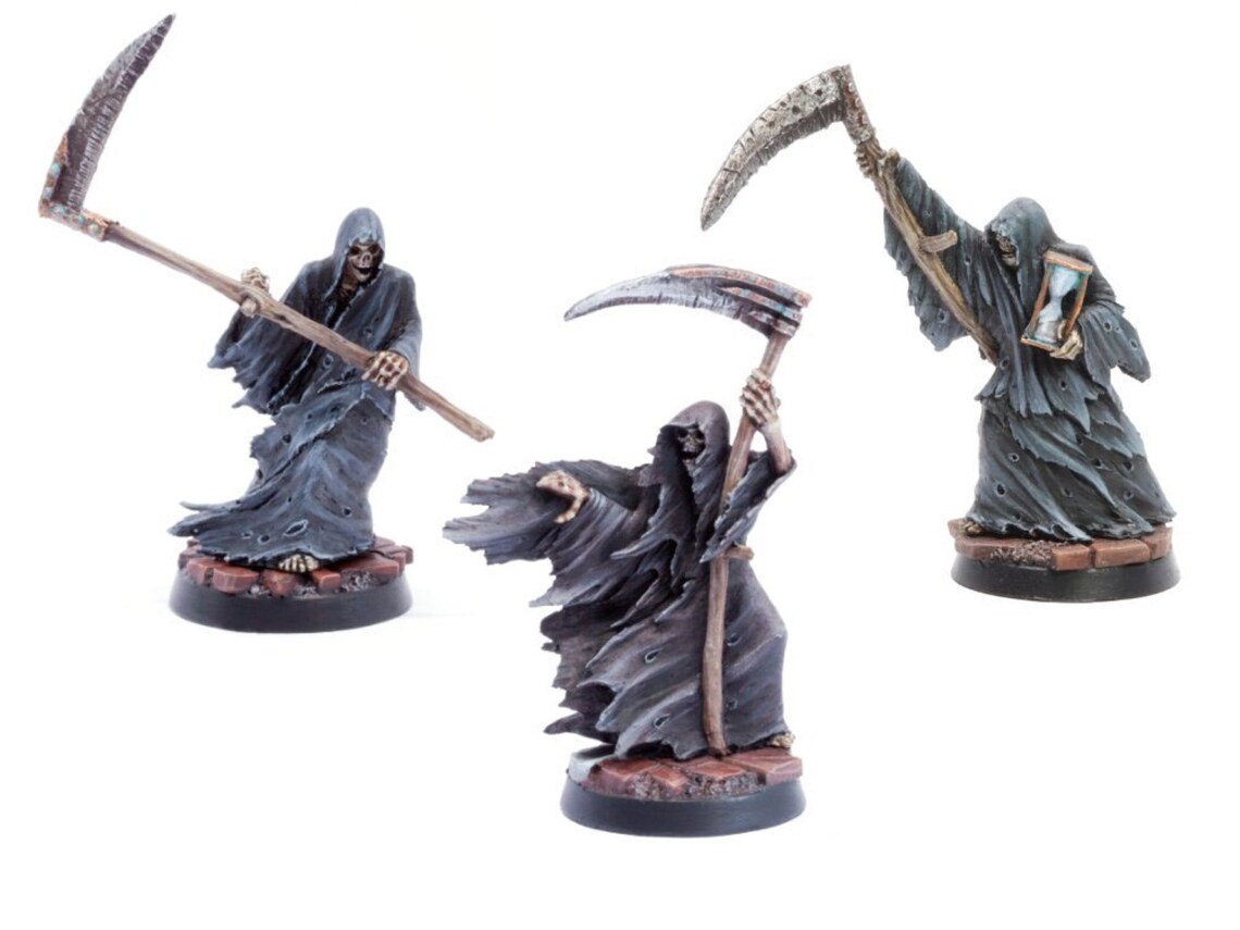 Grim Reapers Set 3 Models Miniatures Figures RPG Tabletop - Etsy