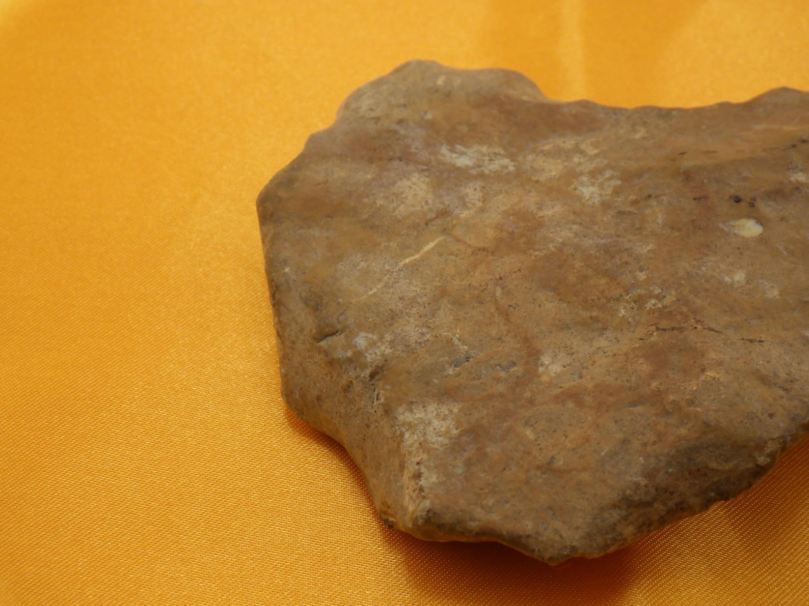 Stone Tool Artifact Hoe Scraper Axe Chopper 3.5x3.25x.5 Inches Worked ...
