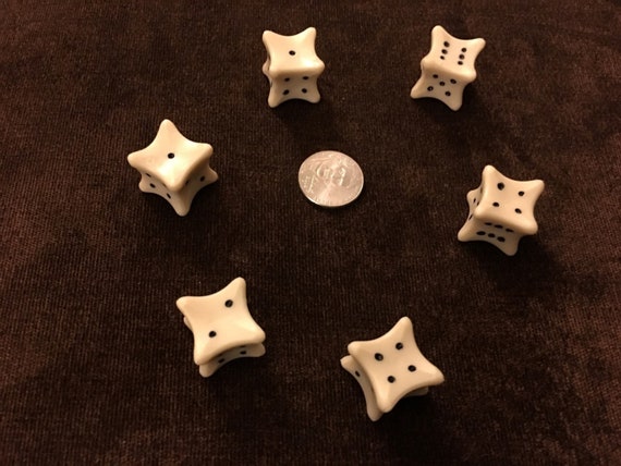 18mm Bone Die D6 Six Sided Dice RPG Tabletop Gaming EACH - Etsy