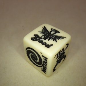 Alignment D6 Good Evil Custom Engraved Die - RPG Dice Tool Tabletop ...