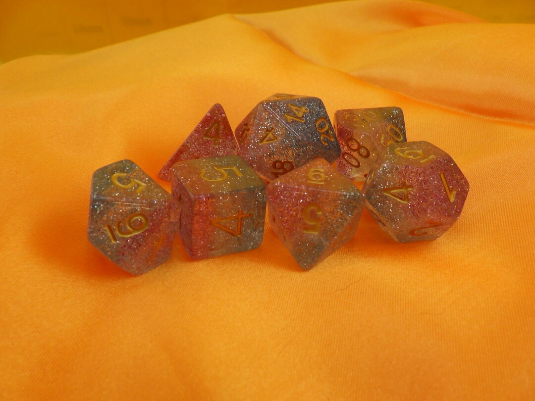 Unity 7 Die 16mm Resin Polyhedral Dice Set - RPG Tool Tabletop Roleplay ...
