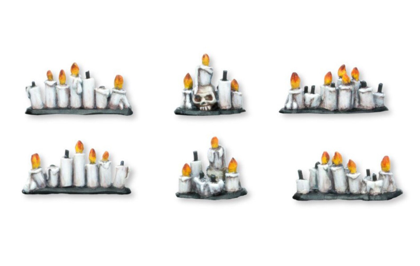 Candles Set 2 6 Models Miniatures Figures RPG Tabletop - Etsy