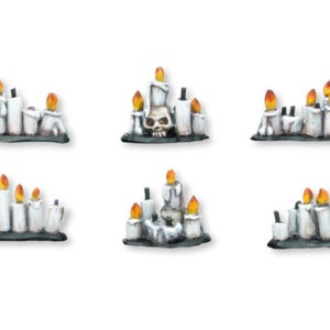 Candles - Set 2 (6) - Models Miniatures Figures RPG Tabletop Roleplay ...