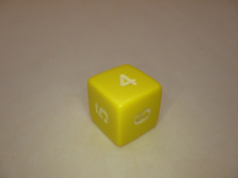 Custom 4-5-6 Dice / 16mm High Roller D6 / Tabletop Gaming Tool ...