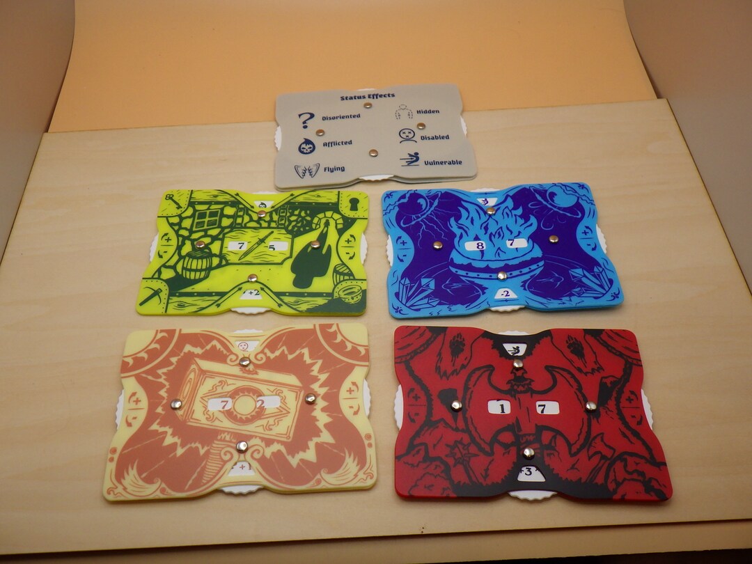 RPG Health Trackers, 5-pk CCG Tabletop Gaming Hit Points Mana Charges ...