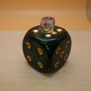 50mm Mega D6 Jumbo Dice - Extra Large 4.4oz Heavyweight Resin Die for ...