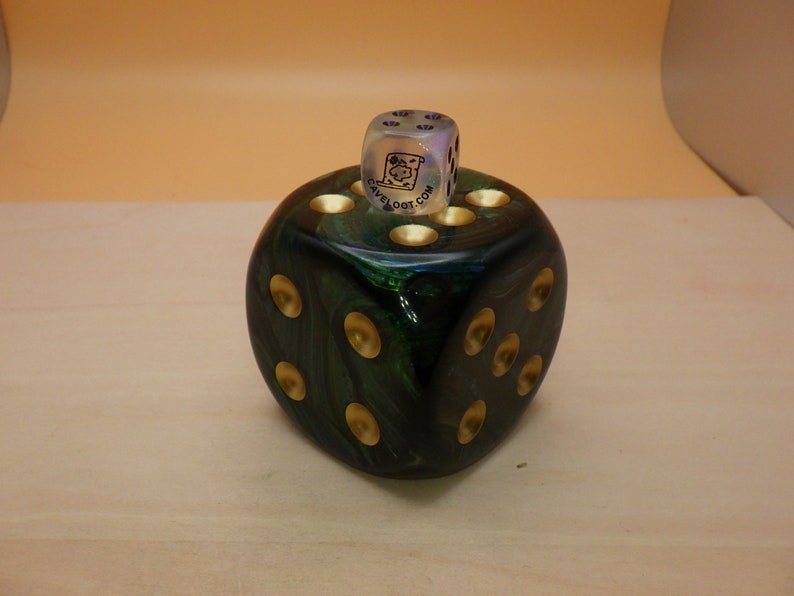 50mm Mega D6 Jumbo Dice - Extra Large 4.4oz Heavyweight Resin Die for ...