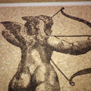 Cupid Bow Arrow Cherubs Angels Valentines Love 4-piece Cork Coaster Set ...