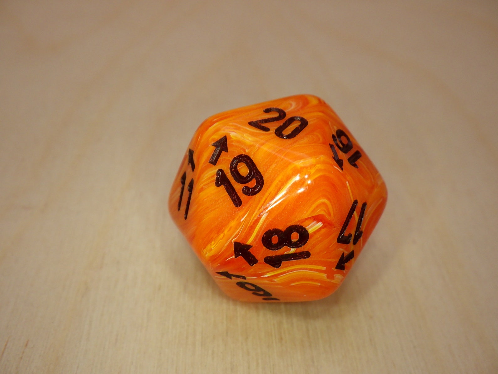 Jumbo 26mm Vortex D20 Counter Dice | Large Spindown Life Tracker | MTG ...