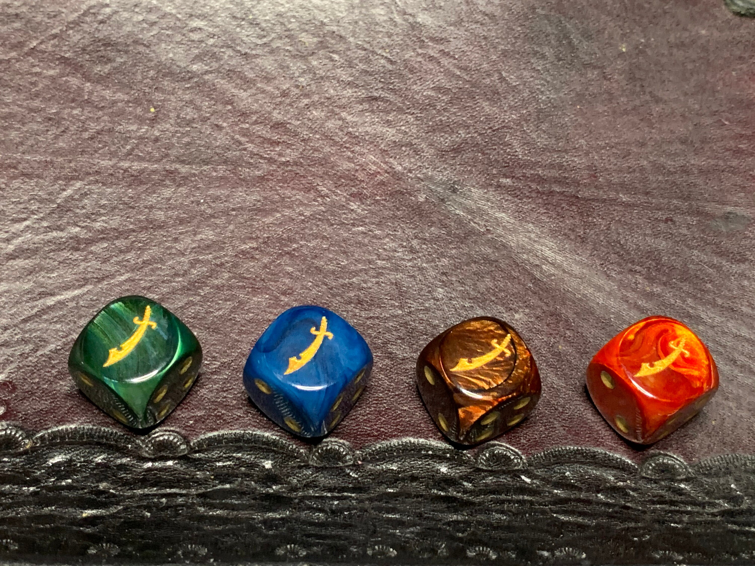 D6 Customized Six Sided Die Curved Sword Sabre Saber - Etsy