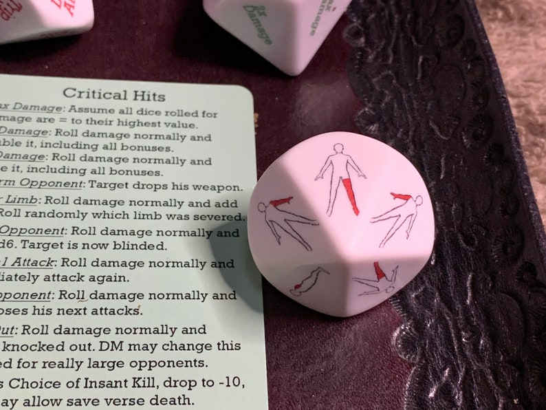 RPG Critical Hit and Fumble Dice Tabletop Gaming Game Roll - Etsy