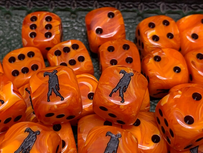 D6 Customized Six Sided Die Zombie Monster Scary RPG - Etsy