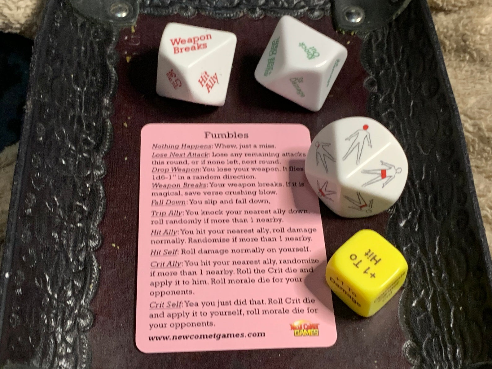 RPG Critical Hit and Fumble Dice Tabletop Gaming Game Roll - Etsy