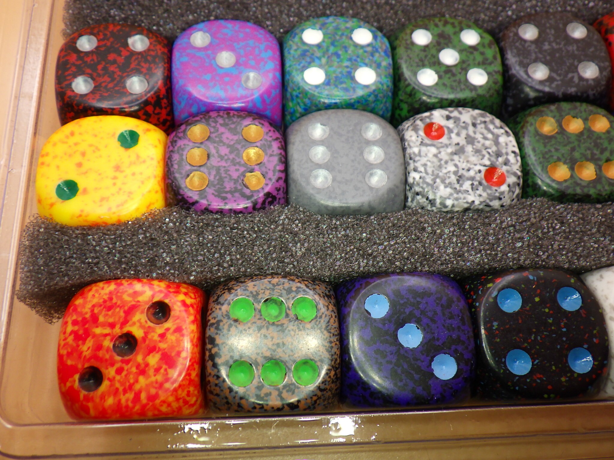16mm Dice Reference Pack Packet Catalog Tabletop RPG CCG - Speckled ...