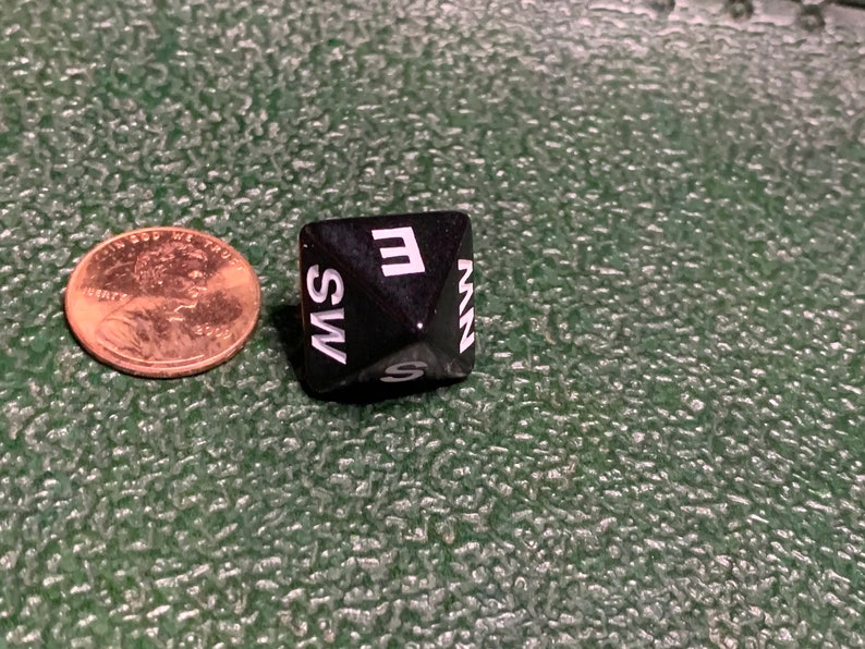 Compass Direction Dice D8 - Eight Sided North South East West Die - RPG ...