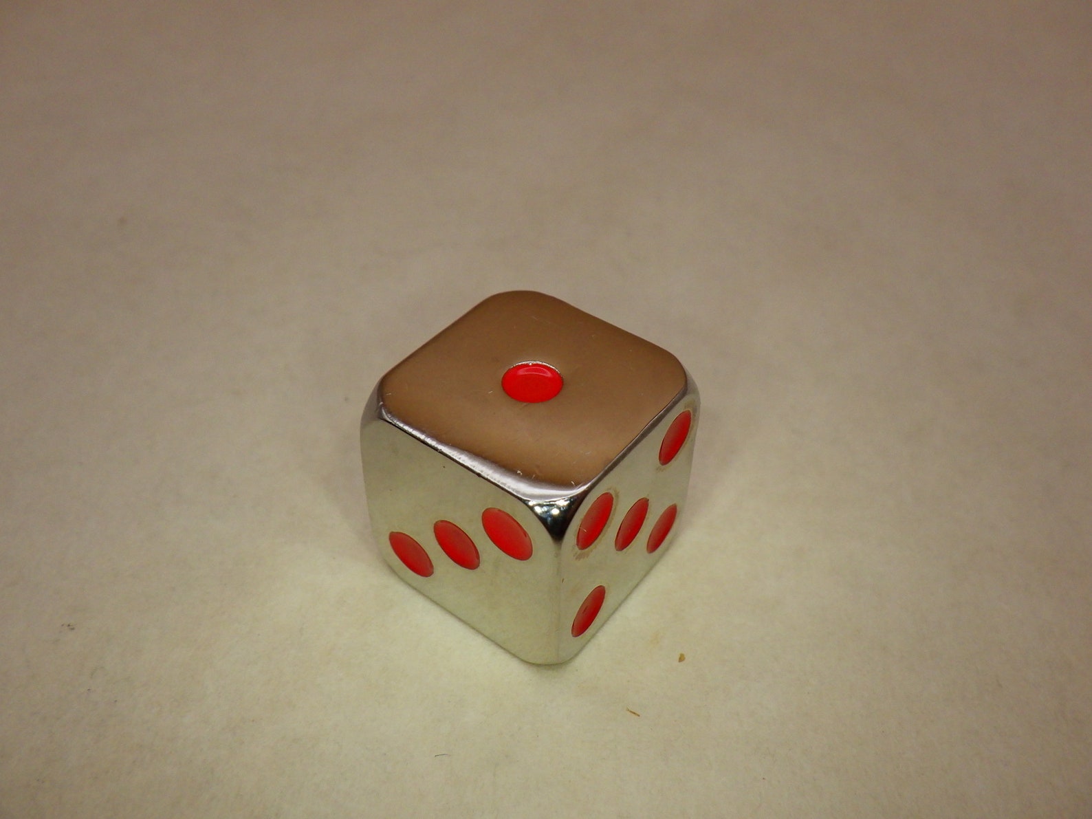 Metal D6 Dice Silver / Colored Pips 15mm Six Sided Die | Tabletop RPG ...