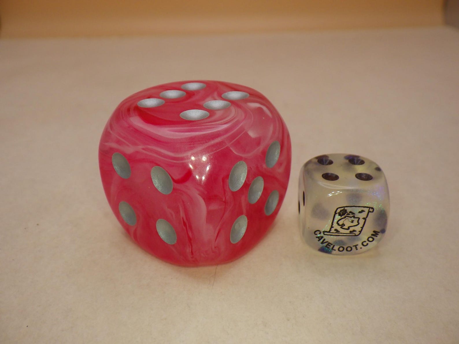 Giant 30mm D6 Single Die / Oversized Glow Luminary Resin / Tabletop RPG ...