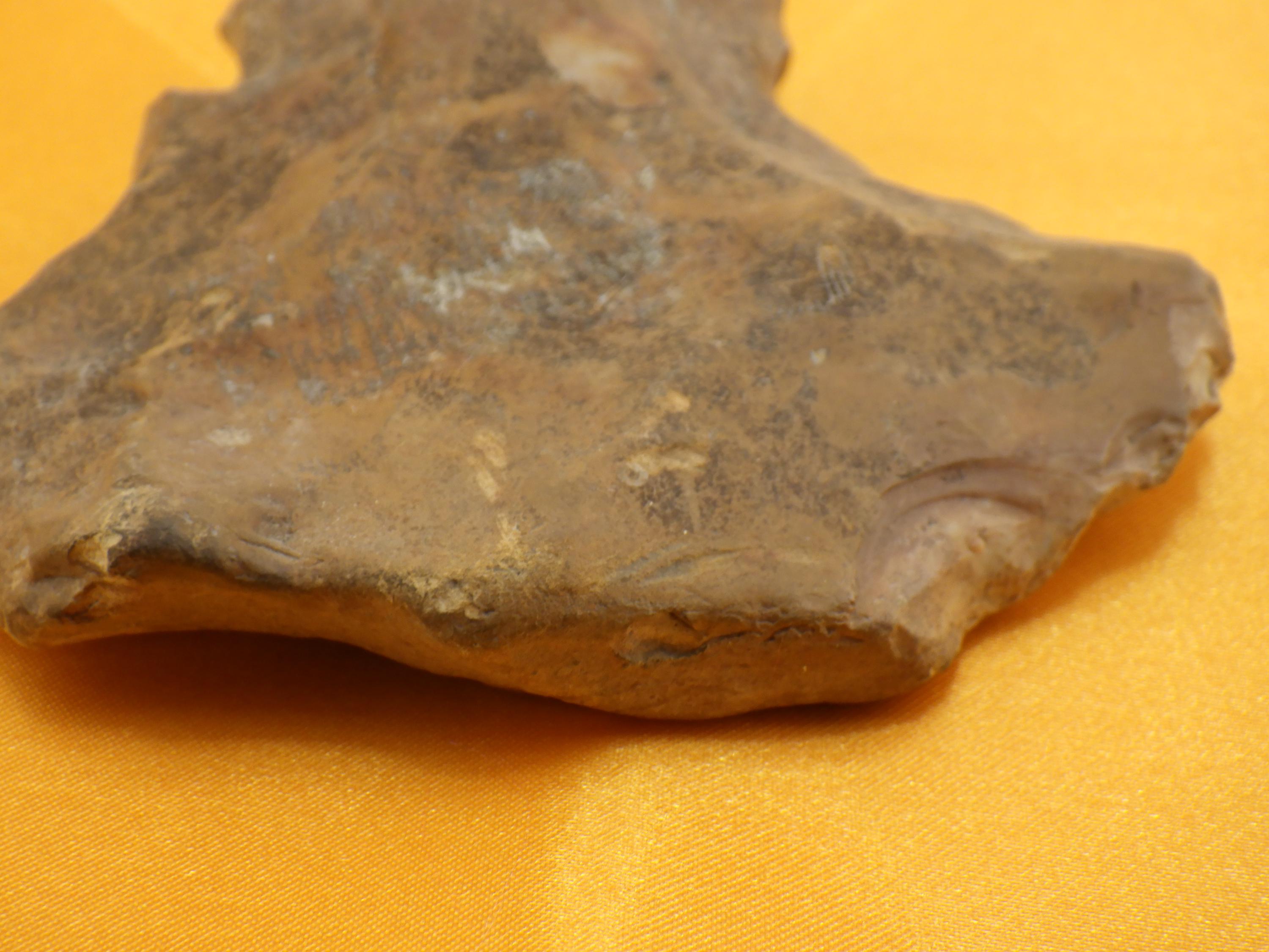 Stone Tool Artifact Hoe Scraper Axe Chopper 3.5x3.25x.5 Inches Worked ...
