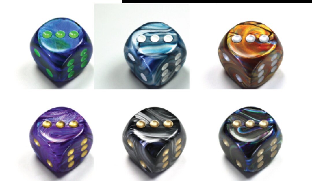 Jumbo 30mm D6 Six Sided Die Lustrous Extra Large RPG Tabletop Roleplay ...