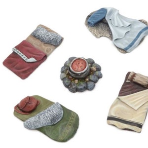 Adventurer Camp - Set 1 (5) Miniatures Figures RPG Tabletop Roleplay ...