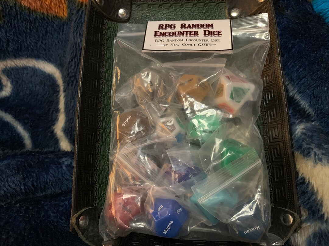 RPG Random Encounter Dice Complete Set of 13 (12 + Master Die) - Summon ...