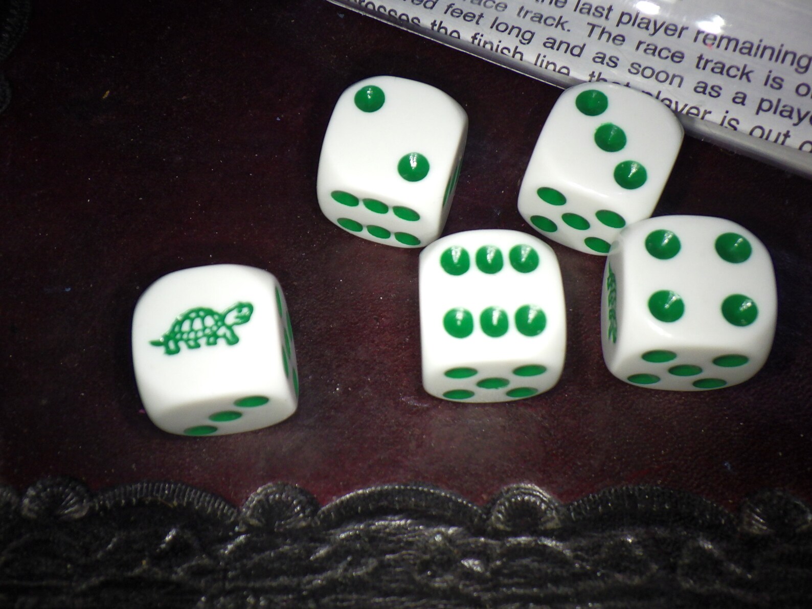 Turtle Dice Game Instructions With 5 Dice RPG Tool - Etsy