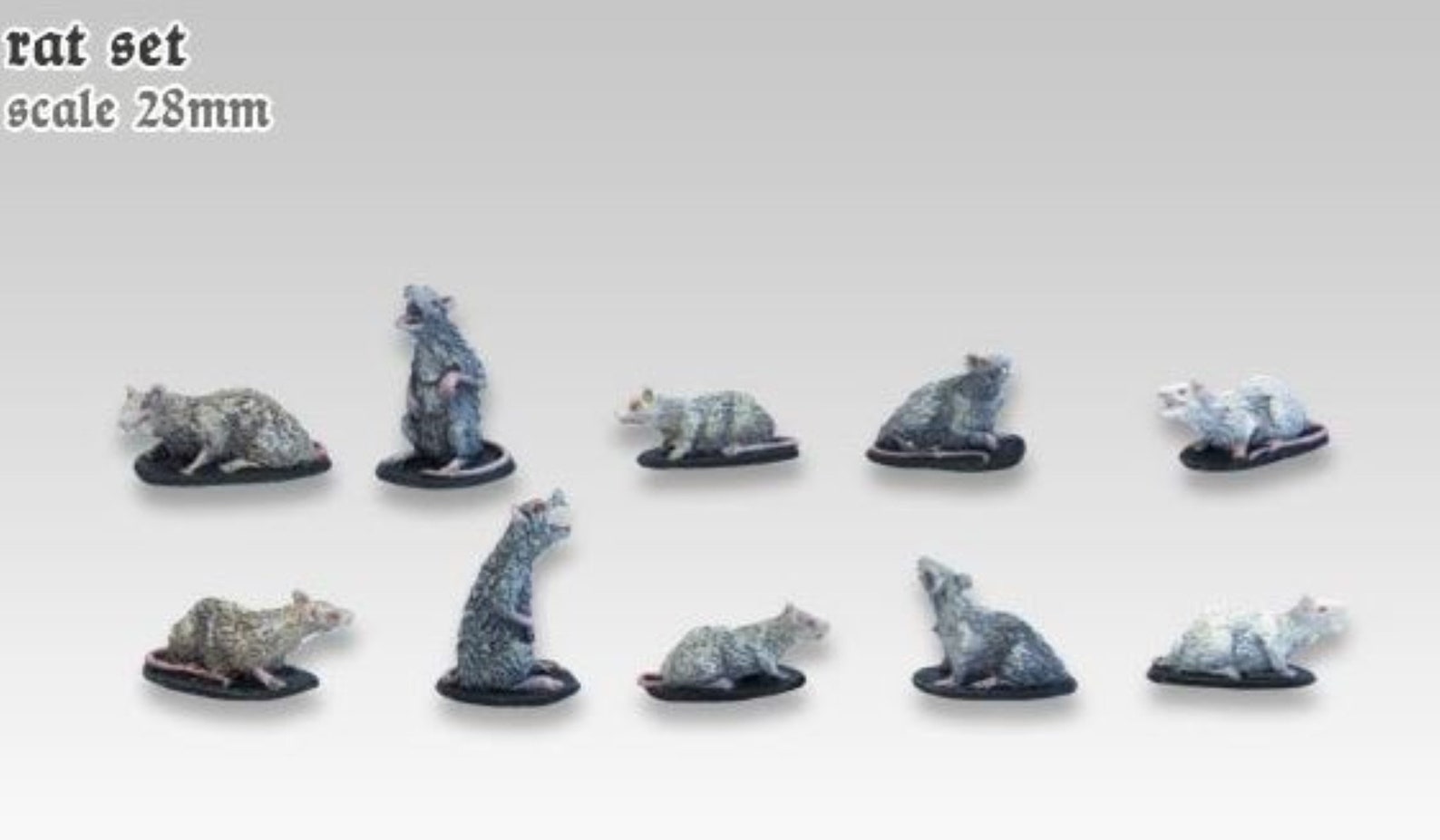 Rats Set 1 10 Miniatures Figures RPG Tabletop Roleplay | Etsy