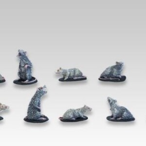 Rats - Set 1 (10) Miniatures Figures RPG Tabletop Roleplay Games Models ...