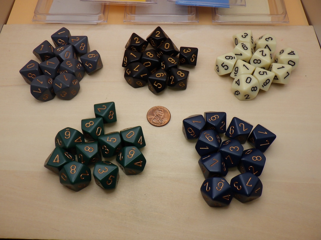 16mm Dice 10d10 (ten Ten-sided)- Opaque Options to Choose From - Tool ...