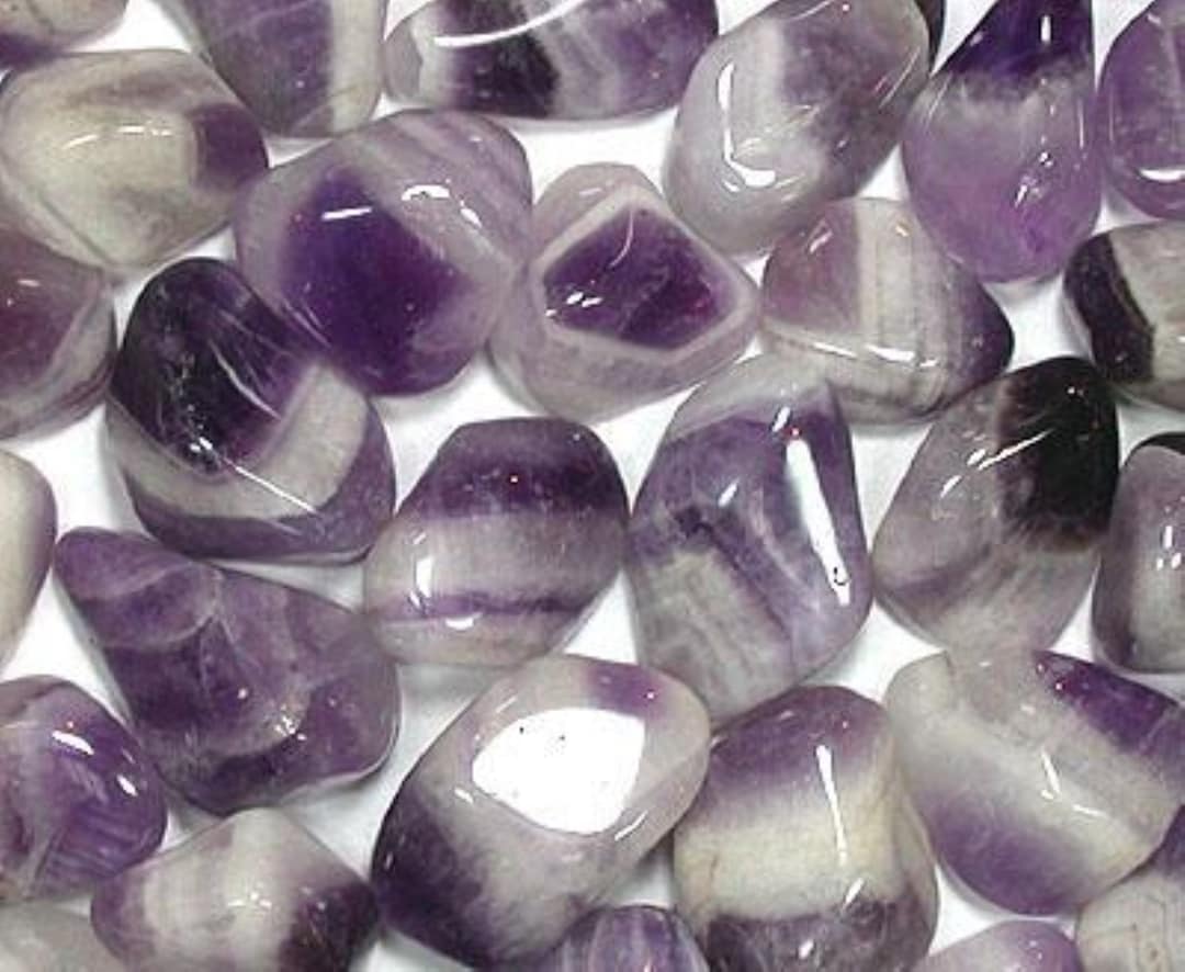 Tumbled Banded Cape Amethyst. Sold by 2 Ounces. - Etsy