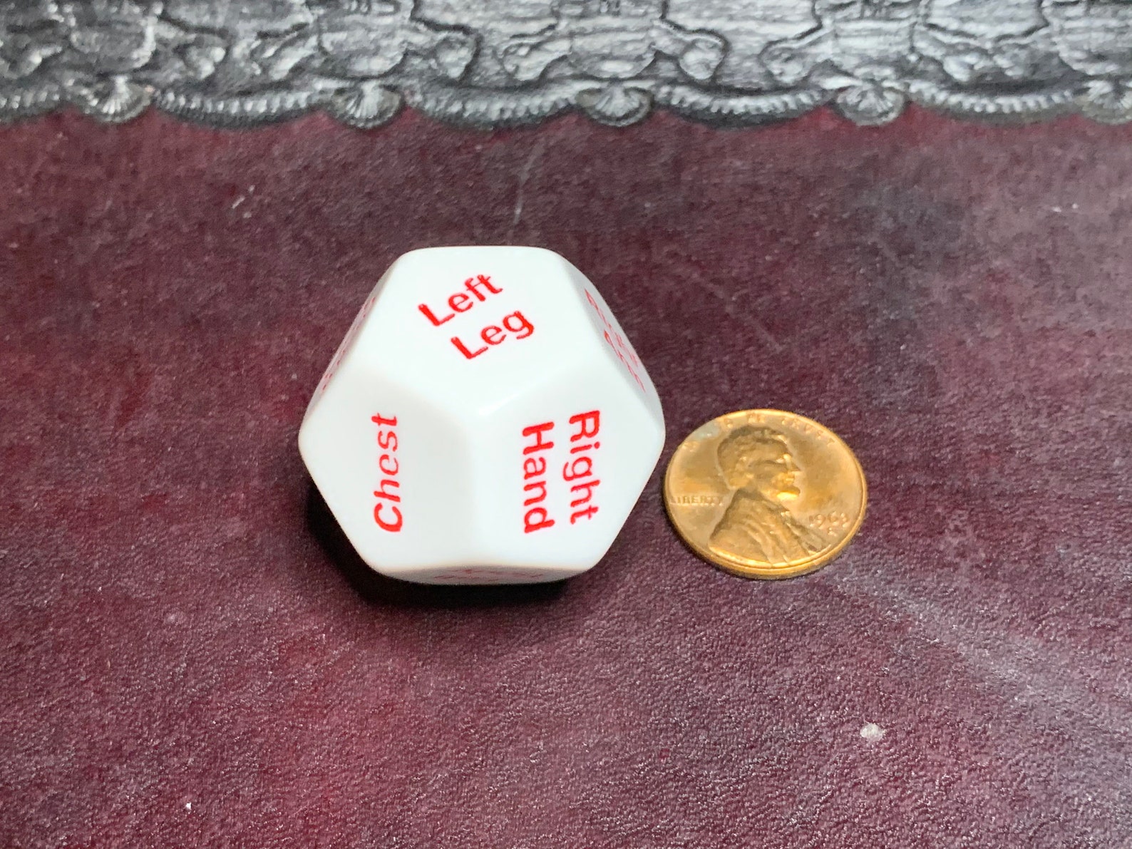 Hit Location D12 twelve Sided Die Dice Critical Fumble 28MM - Etsy